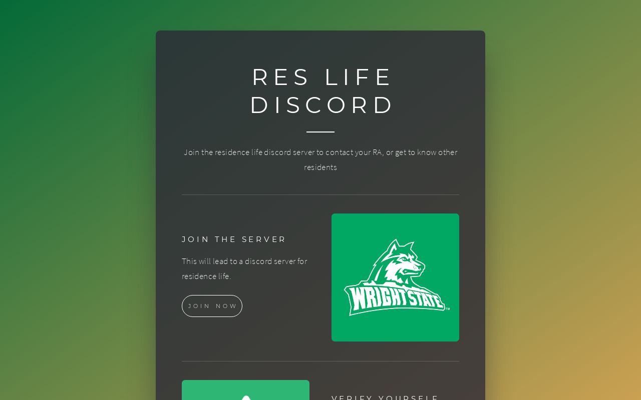 Residence Life Discord